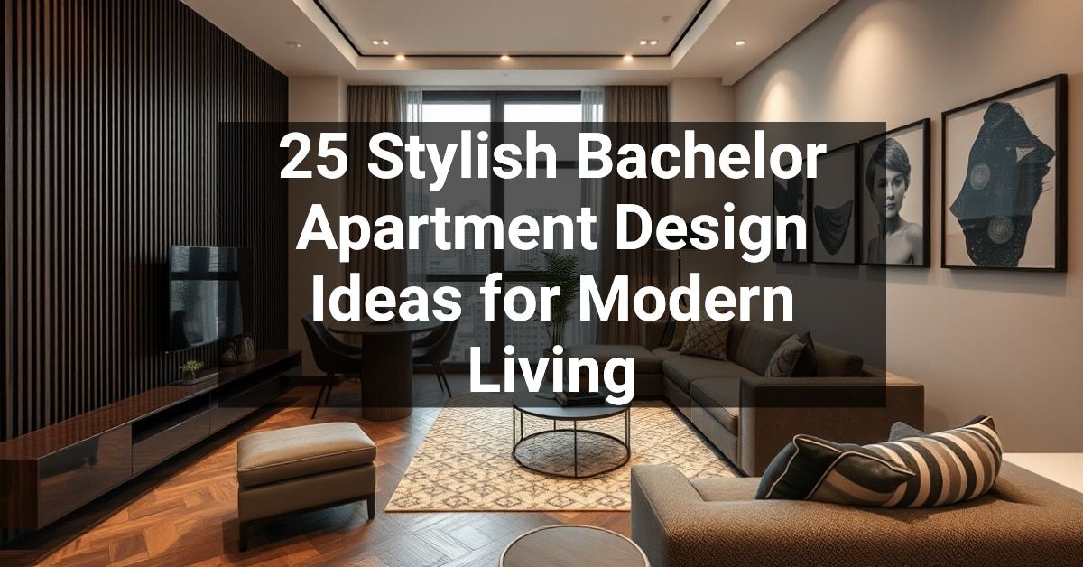 25+ Stylish Bachelor Apartment Design Ideas for Modern Living ...