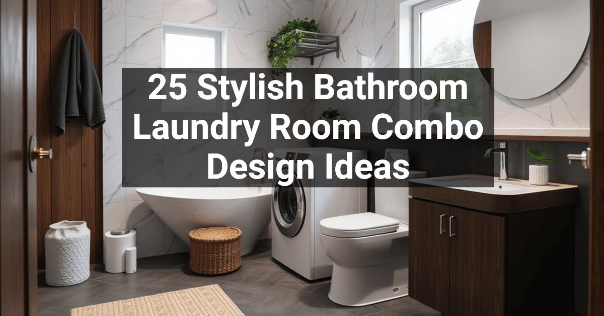 25+ Stylish Bathroom Laundry Room Combo Design Ideas – Engineers and ...