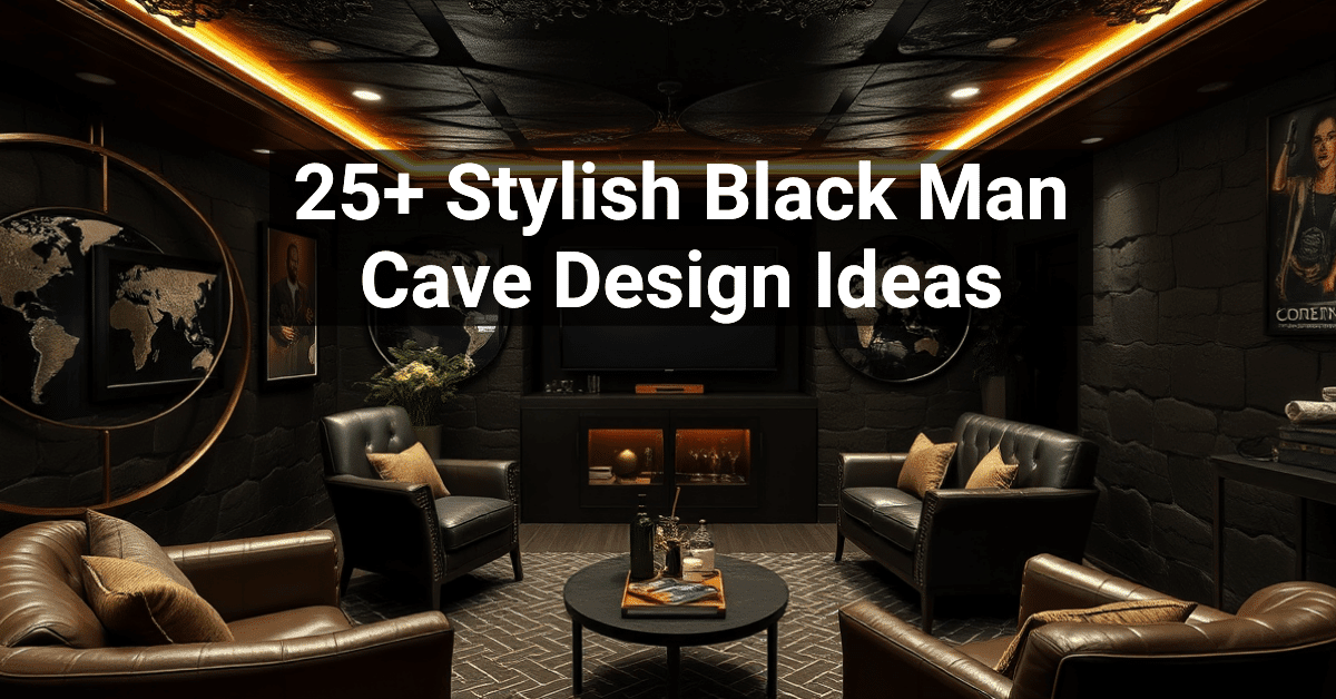 25+ Stylish Black Man Cave Design Ideas – Engineers and Architects of ...