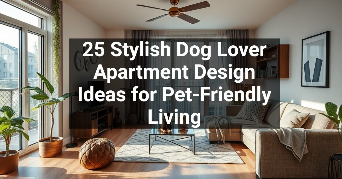 25+ Stylish Dog Lover Apartment Design Ideas for Pet-Friendly Living ...