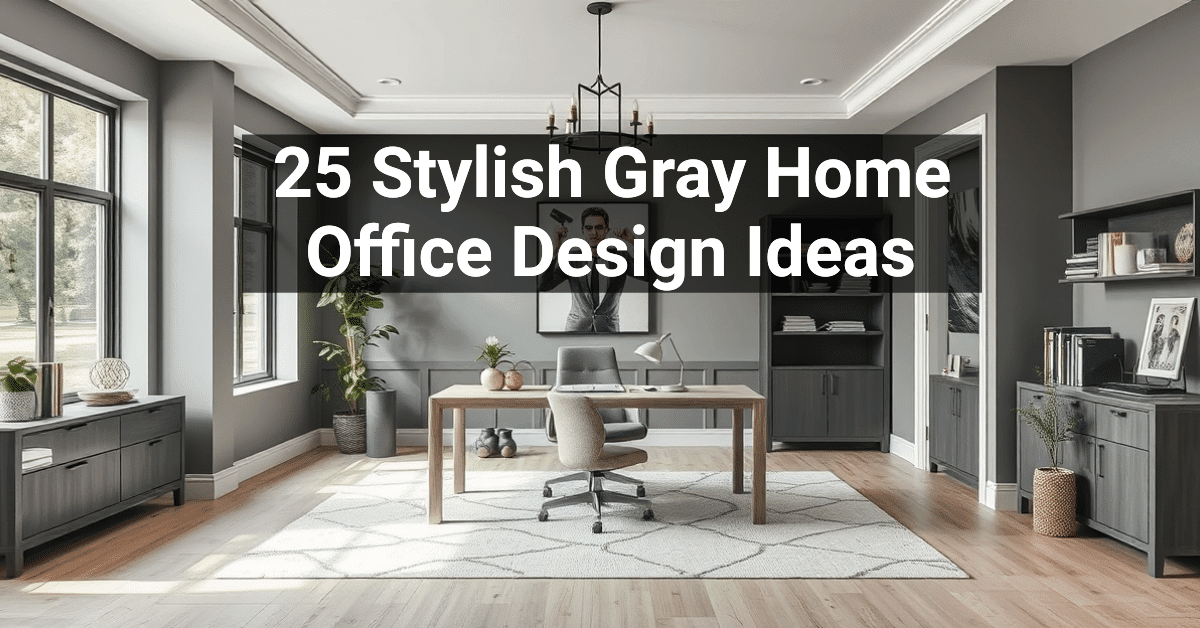 25+ Stylish Gray Home Office Design Ideas – Engineers and Architects of ...