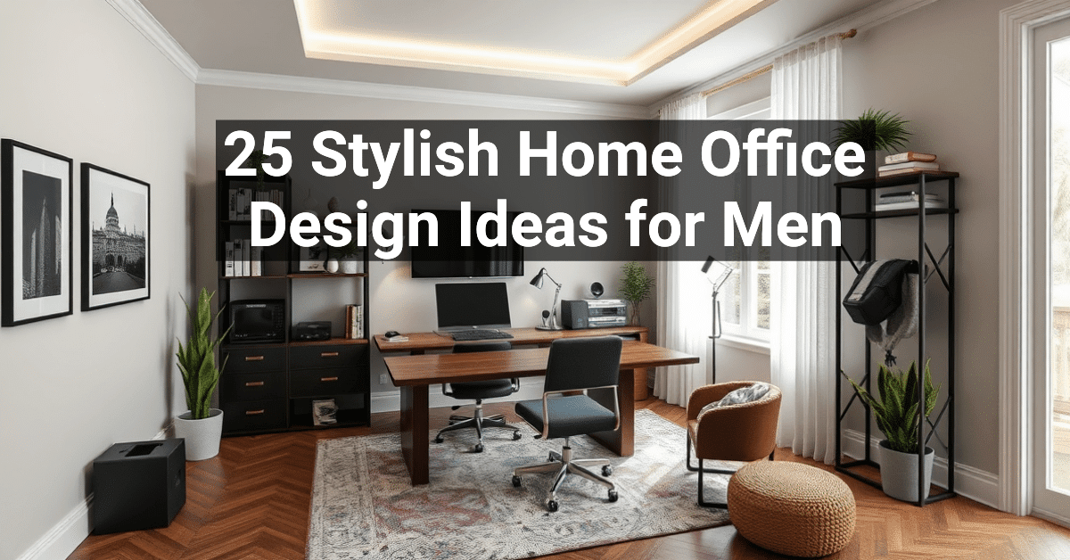 25+ Stylish Home Office Design Ideas for Men – Engineers and Architects ...