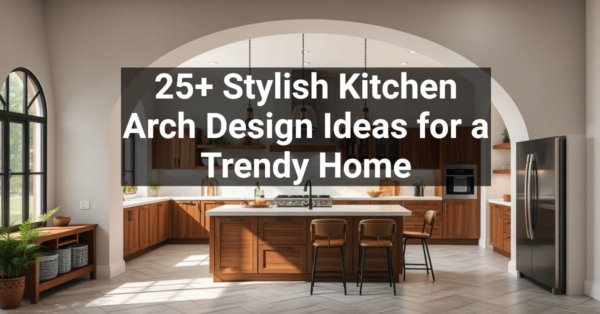 25+ Stylish Kitchen Arch Design Ideas for a Trendy Home – Engineers and ...