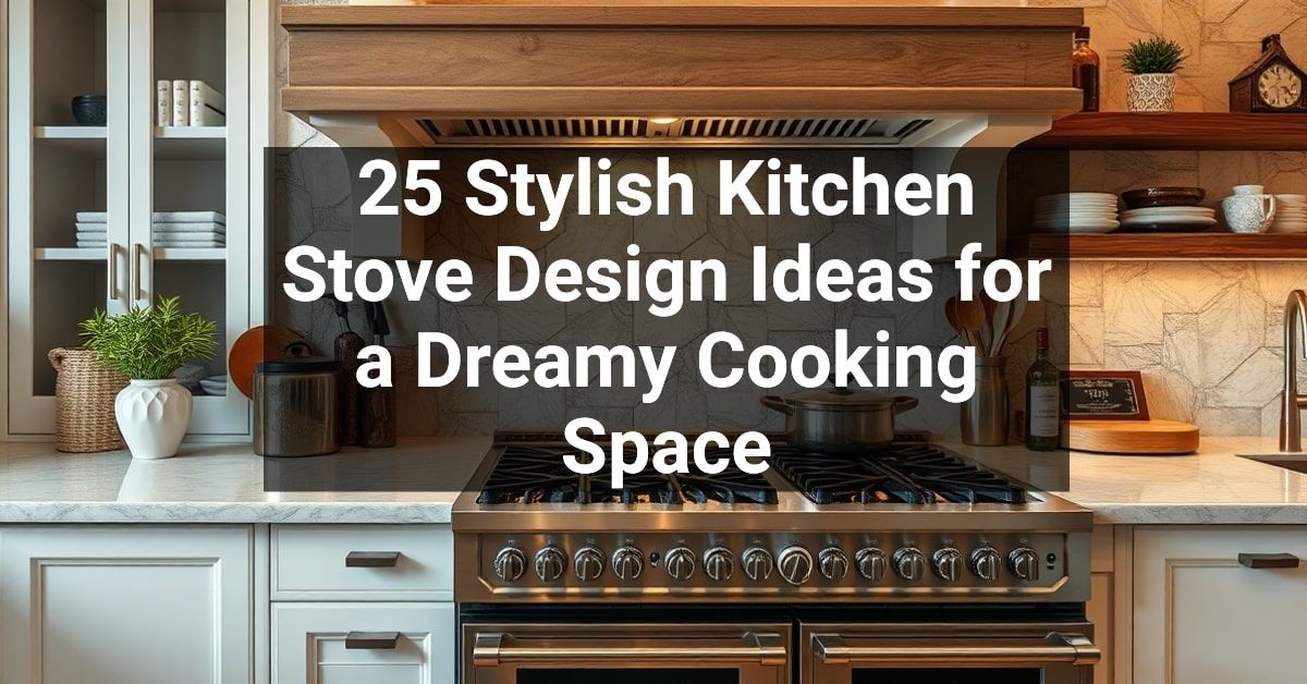 25+ Stylish Kitchen Stove Design Ideas for a Dreamy Cooking Space ...