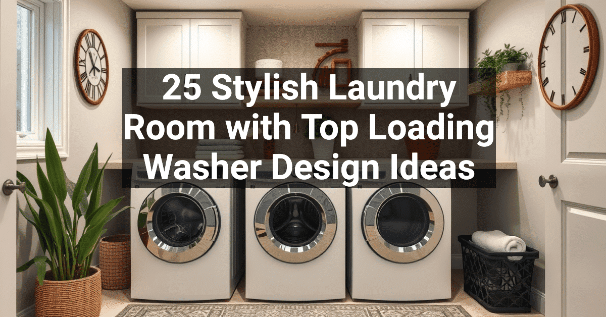 25+ Stylish Laundry Room with Top Loading Washer Design Ideas ...