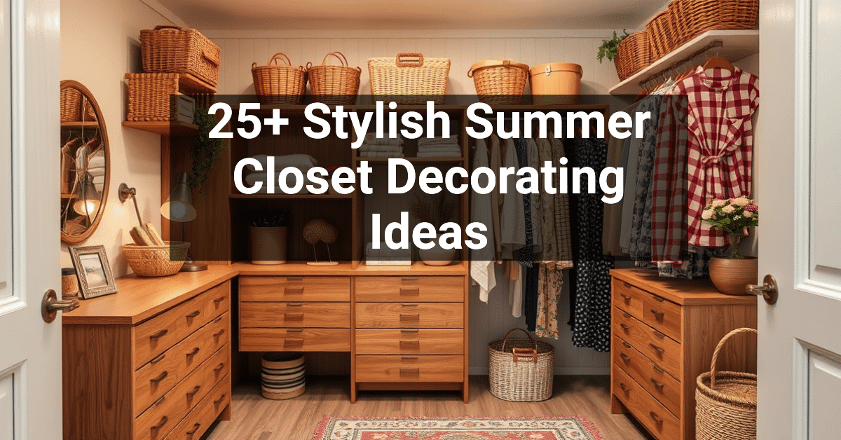 25+ Stylish Summer Closet Decorating Ideas – Engineers and Architects ...