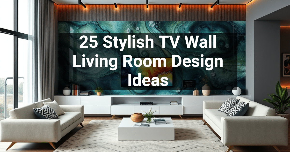 25+ Stylish TV Wall Living Room Design Ideas – Engineers and Architects ...