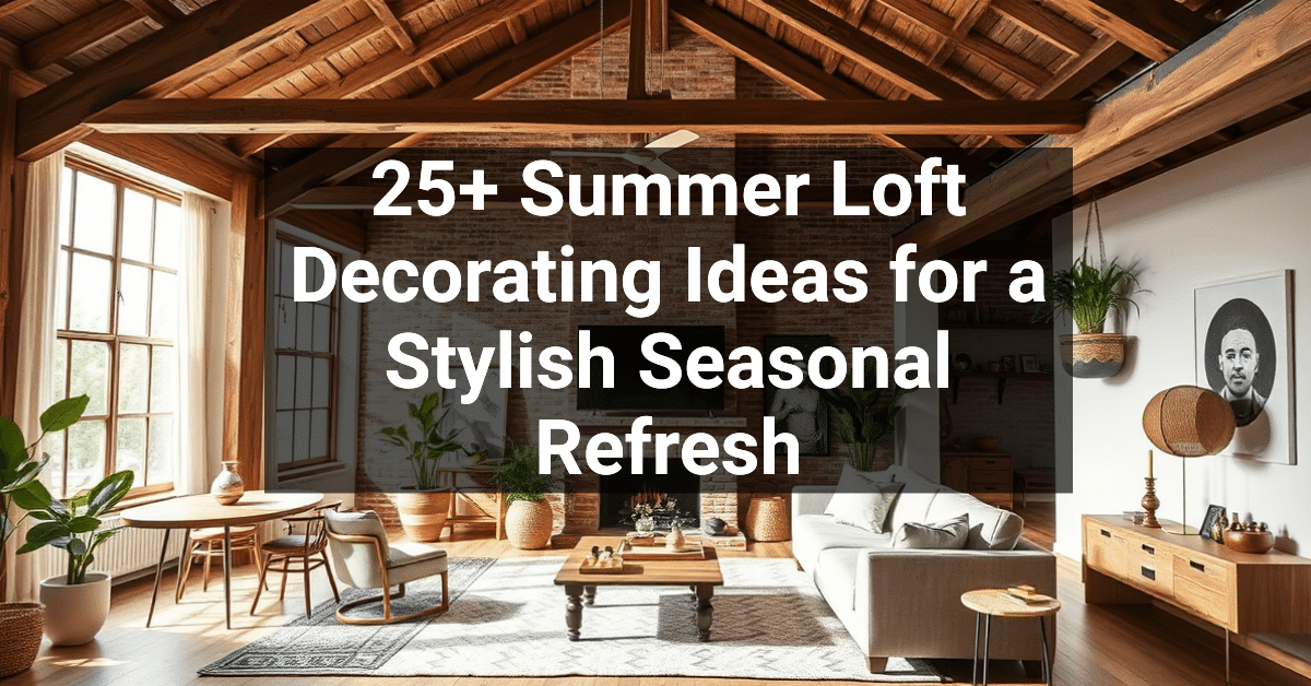 25+ Summer Loft Decorating Ideas for a Stylish Seasonal Refresh ...