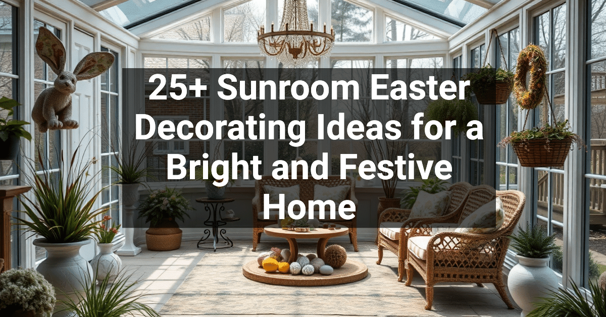 25+ Sunroom Easter Decorating Ideas for a Bright and Festive Home – Engineers and Architects of ...