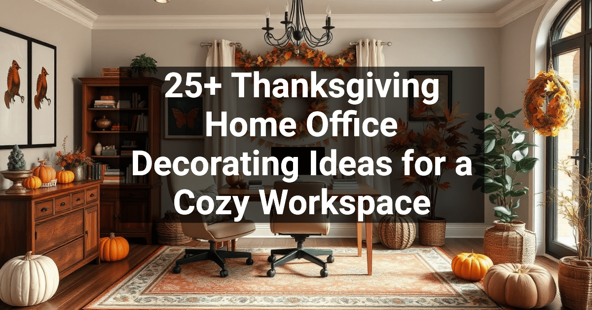 25+ Thanksgiving Home Office Decorating Ideas for a Cozy Workspace ...