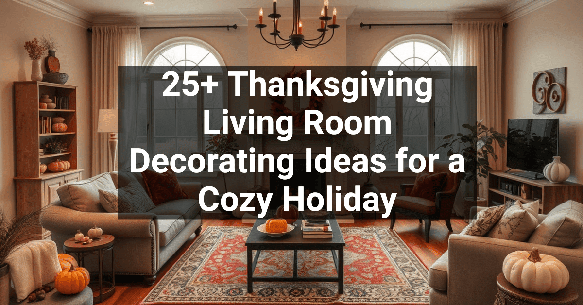 25+ Thanksgiving Living Room Decorating Ideas for a Cozy Holiday ...