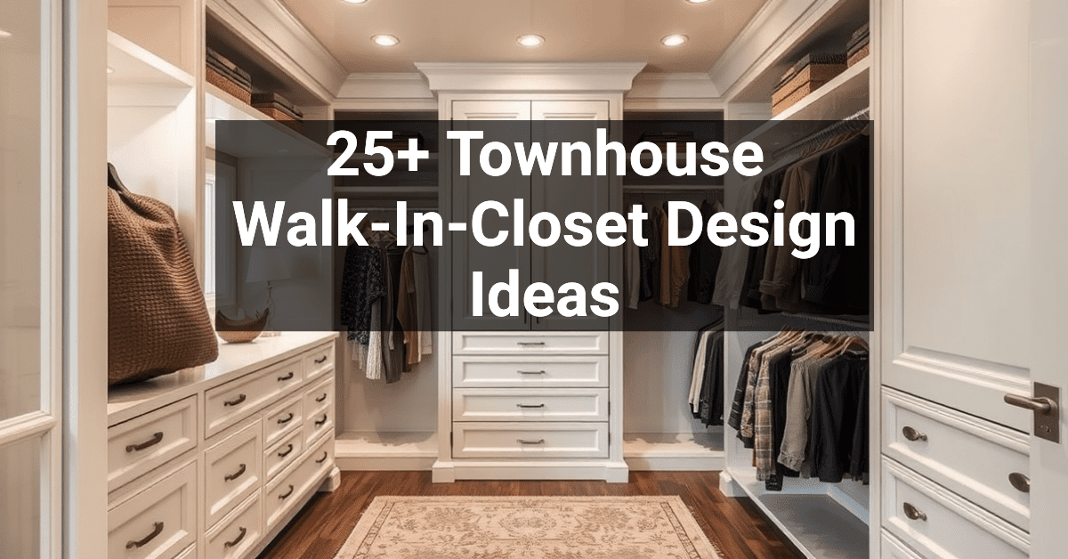 25+ Townhouse Walk-In-Closet Design Ideas – Engineers and Architects of ...