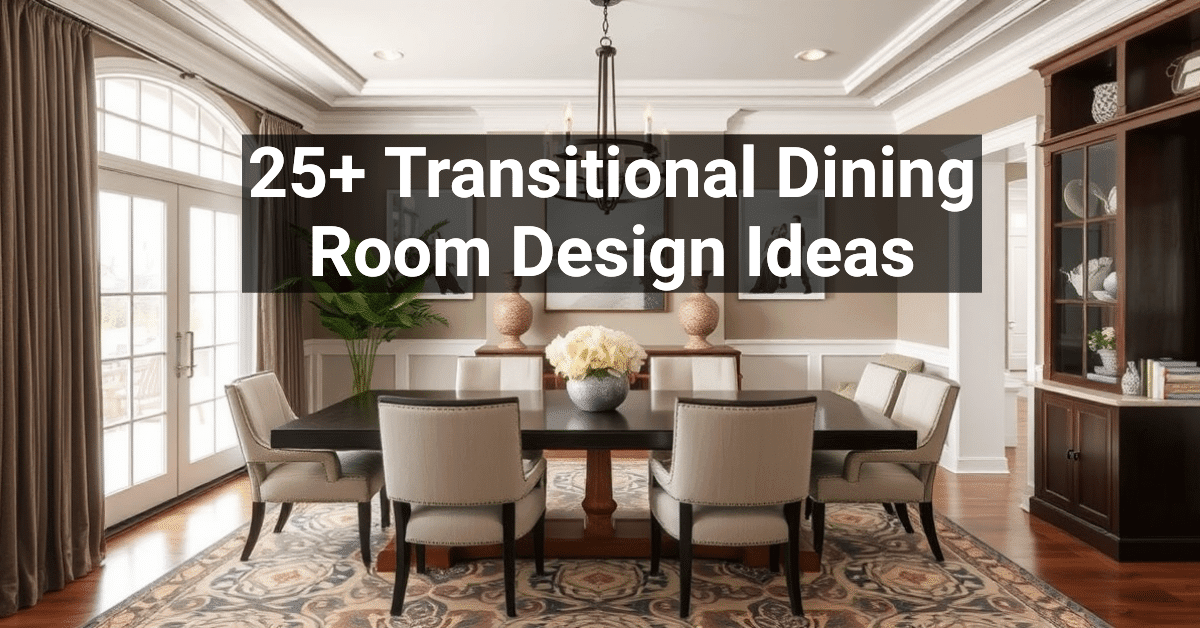 25+ Transitional Dining Room Design Ideas – Engineers and Architects of ...