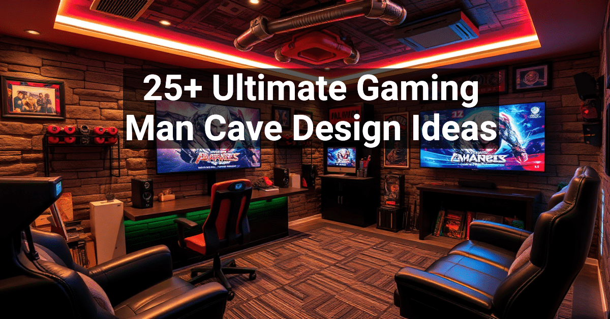 25+ Ultimate Gaming Man Cave Design Ideas – Engineers and Architects of ...