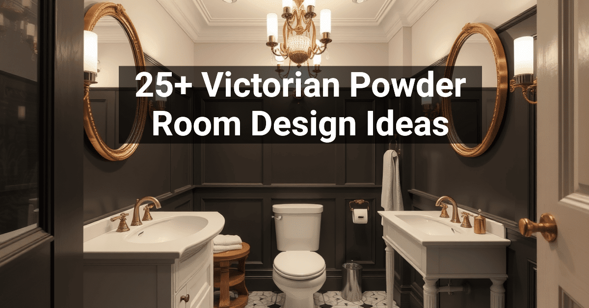 25+ Victorian Powder Room Design Ideas – Engineers and Architects of ...