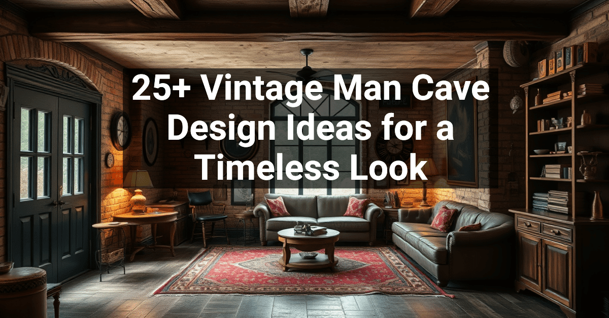 25+ Vintage Man Cave Design Ideas for a Timeless Look – Engineers and ...