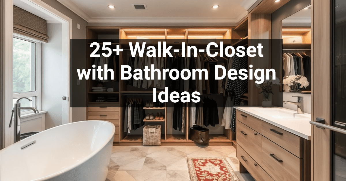 25+ Walk-In-Closet with Bathroom Design Ideas – Engineers and ...