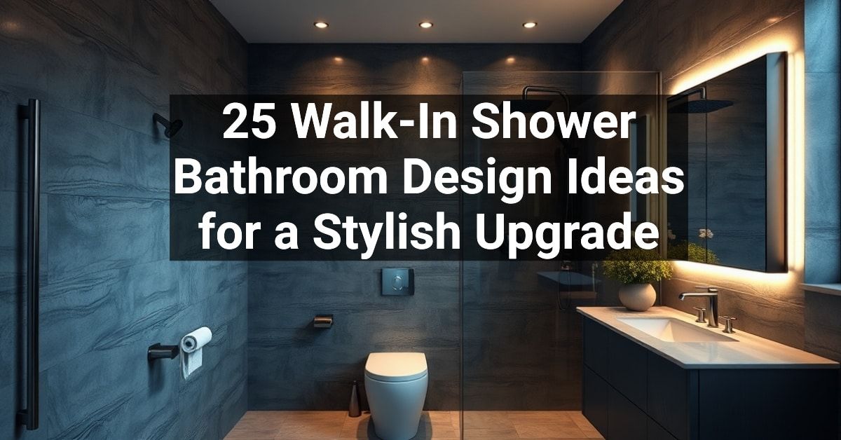 25+ Walk-In Shower Bathroom Design Ideas for a Stylish Upgrade ...