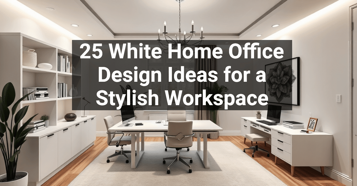 25+ White Home Office Design Ideas for a Stylish Workspace – Engineers ...