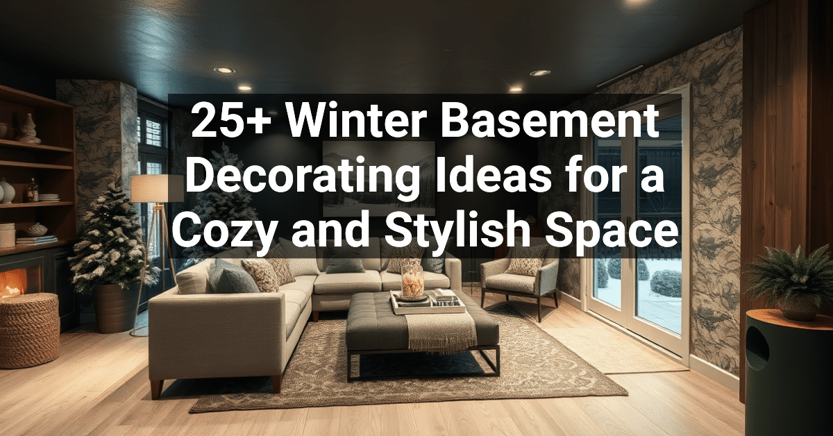 25+ Winter Basement Decorating Ideas for a Cozy and Stylish Space ...