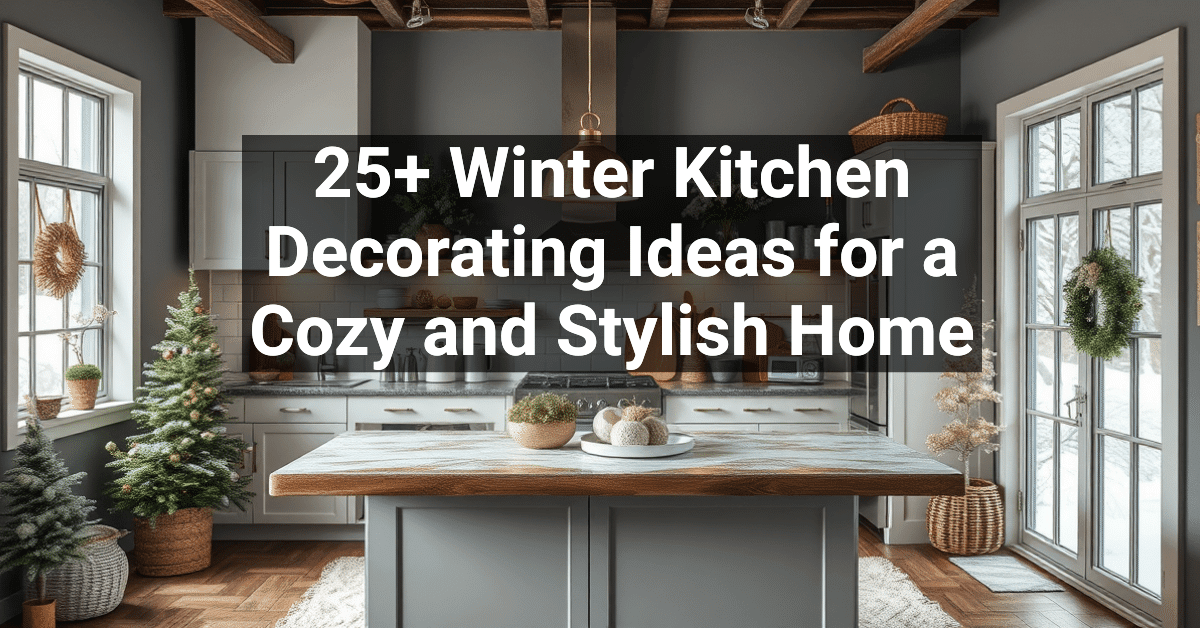 25+ Winter Kitchen Decorating Ideas for a Cozy and Stylish Home ...