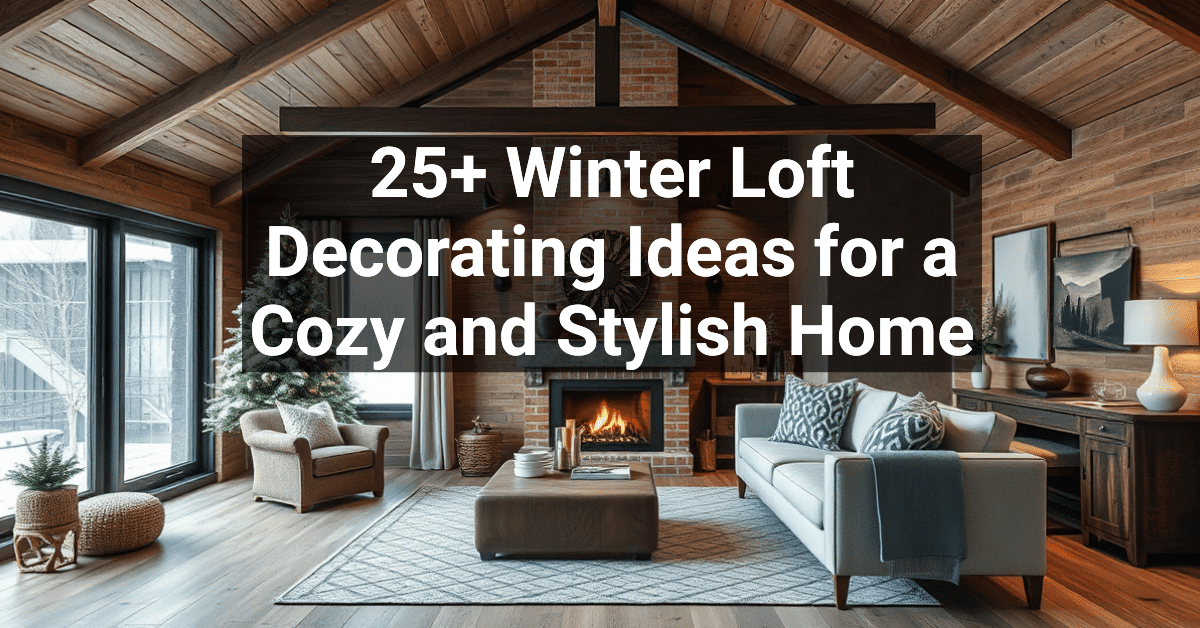 25+ Winter Loft Decorating Ideas for a Cozy and Stylish Home ...
