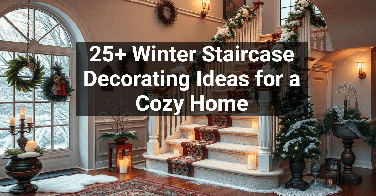 25+ Winter Staircase Decorating Ideas for a Cozy Home – Engineers and ...