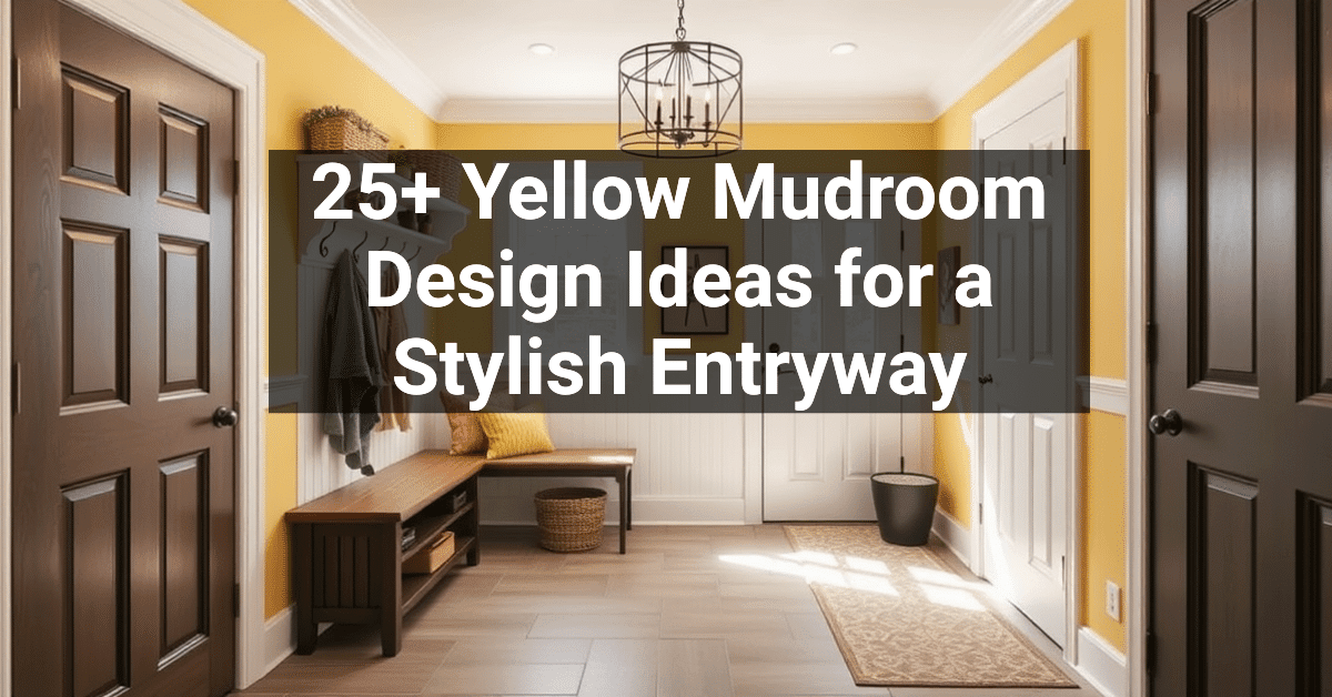 25+ Yellow Mudroom Design Ideas for a Stylish Entryway – Engineers and ...