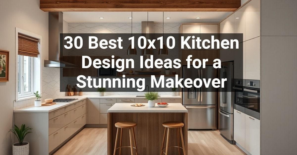 30+ Best 10×10 Kitchen Design Ideas for a Stunning Makeover – Engineers ...