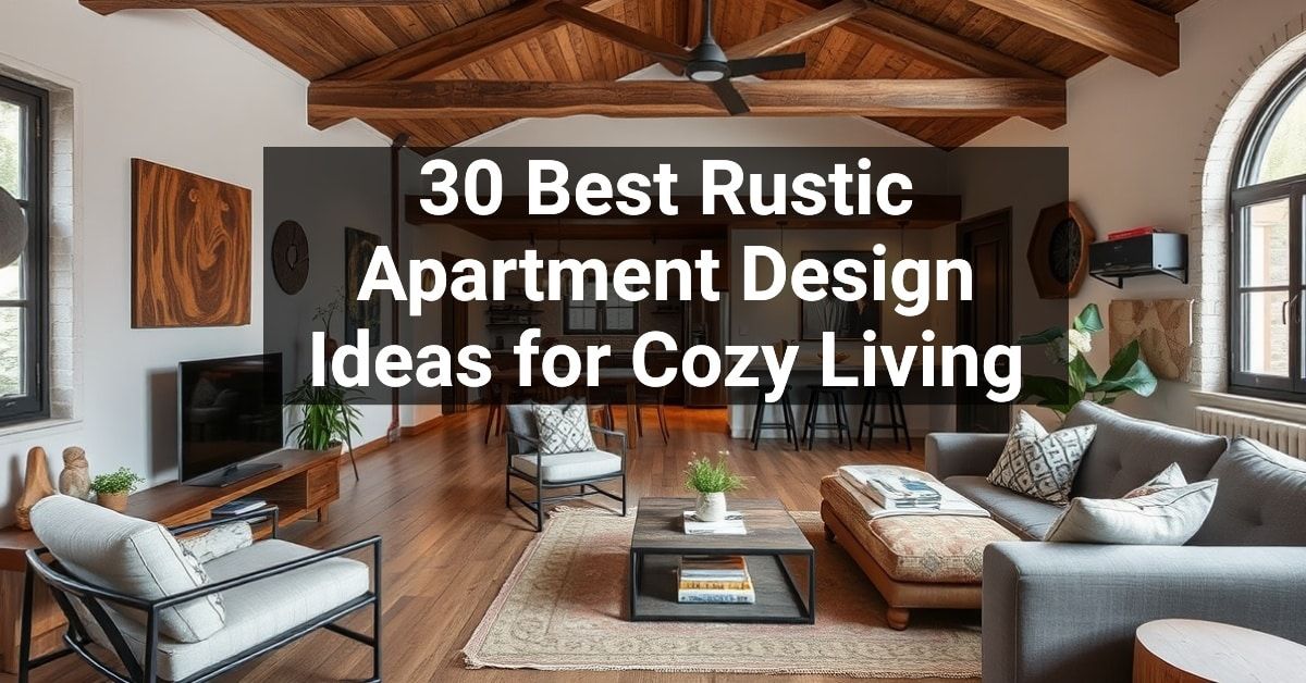 30+ Best Rustic Apartment Design Ideas for Cozy Living – Engineers and ...