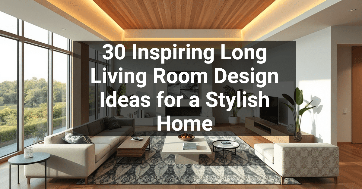 30+ Inspiring Long Living Room Design Ideas for a Stylish Home ...