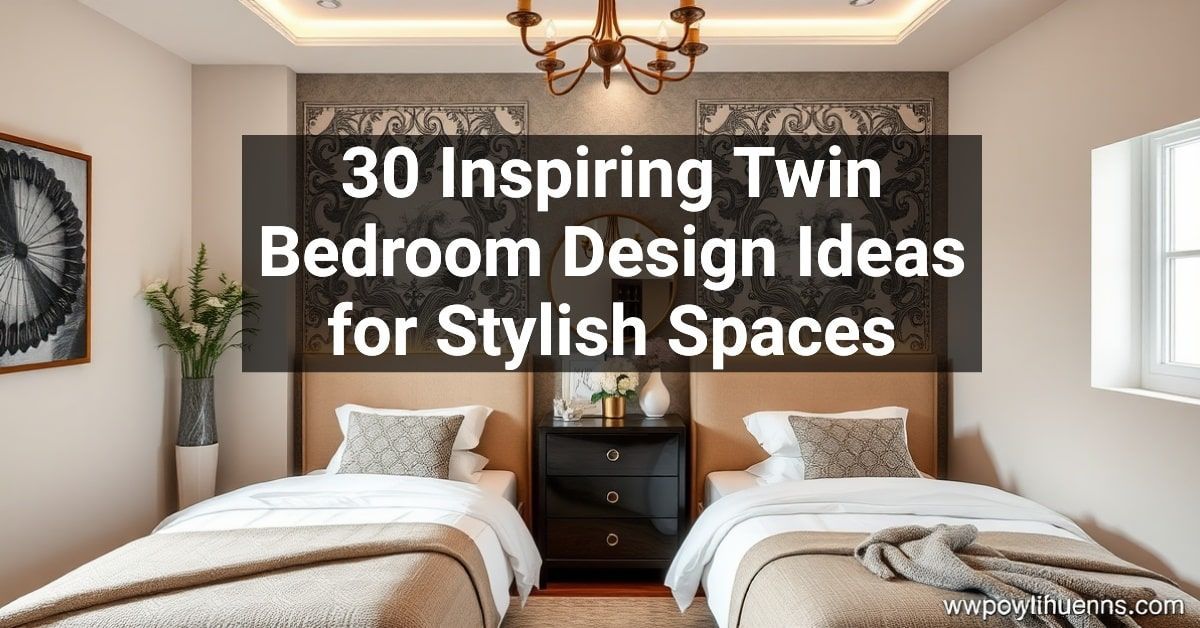 30+ Inspiring Twin Bedroom Design Ideas for Stylish Spaces – Engineers ...