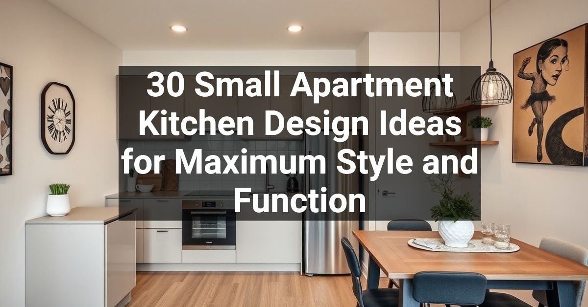 30+ Small Apartment Kitchen Design Ideas for Maximum Style and Function ...