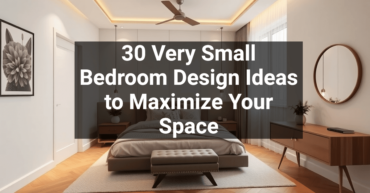 30+ Very Small Bedroom Design Ideas to Maximize Your Space – Engineers ...