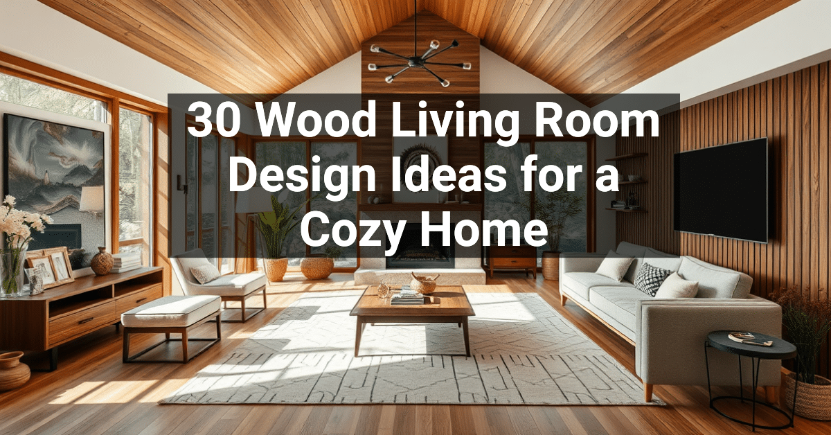 30+ Wood Living Room Design Ideas for a Cozy Home – Engineers and ...