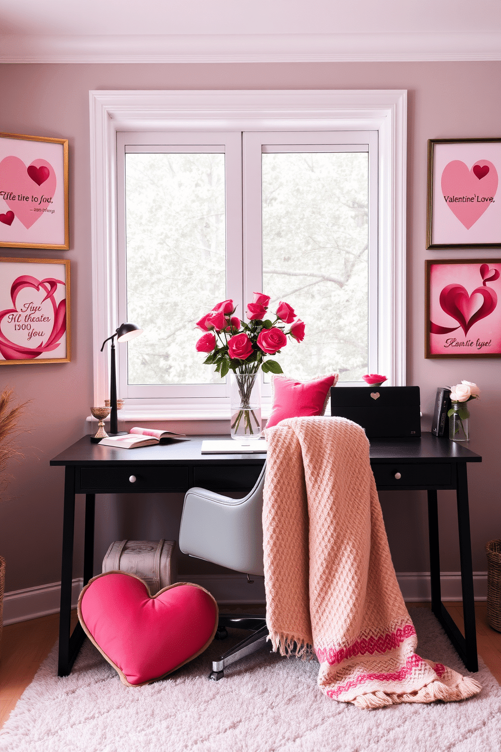 25+ Home Office Valentines Day Decorating Ideas for a Stylish Workspace ...