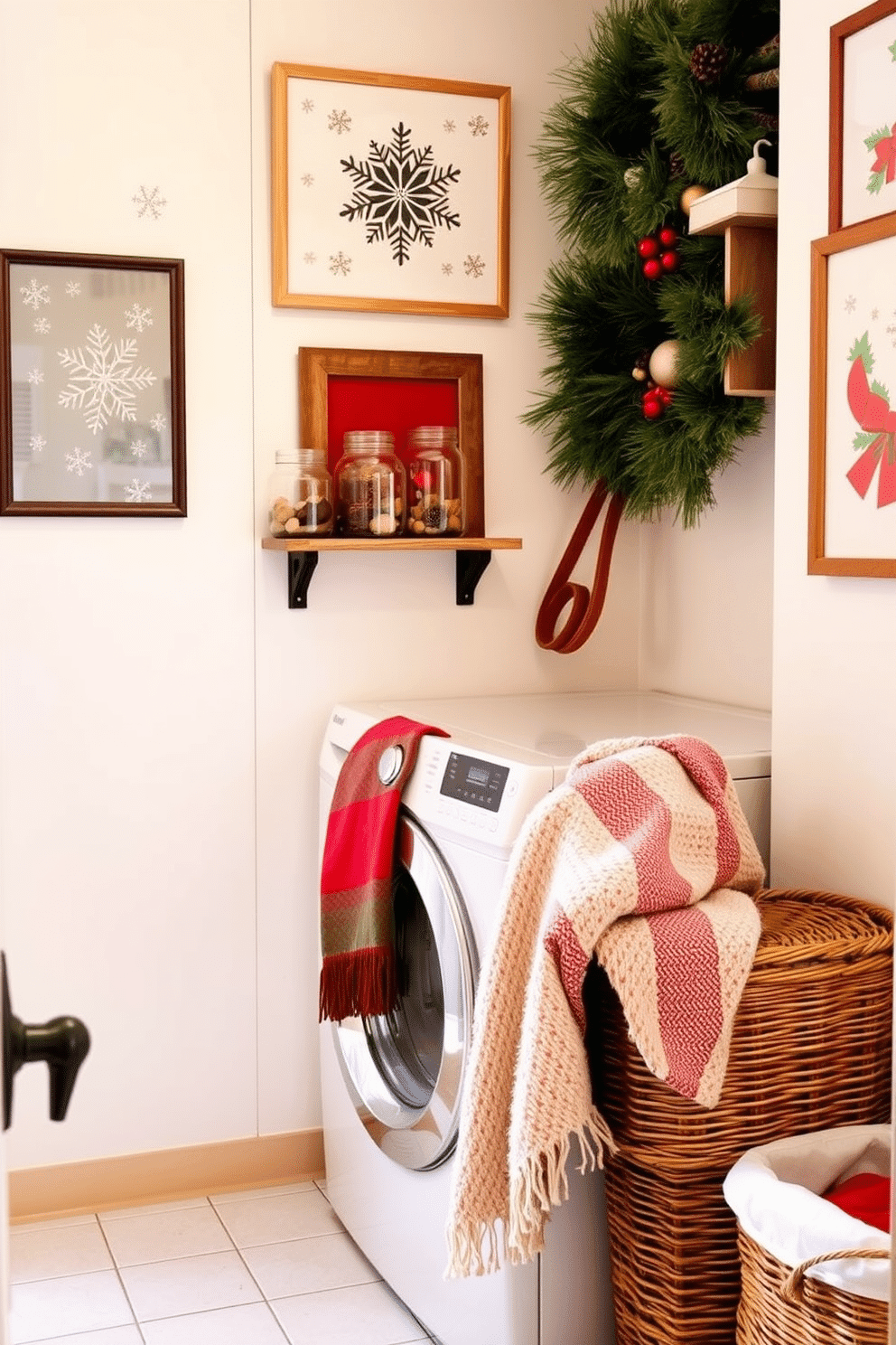 25+ Laundry Room Christmas Decorating Ideas for a Festive Home ...