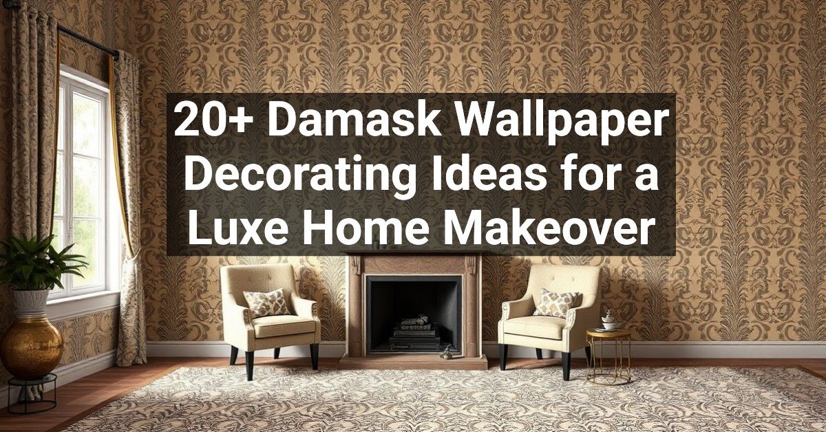 20+ Damask Wallpaper Decorating Ideas for a Luxe Home Makeover ...