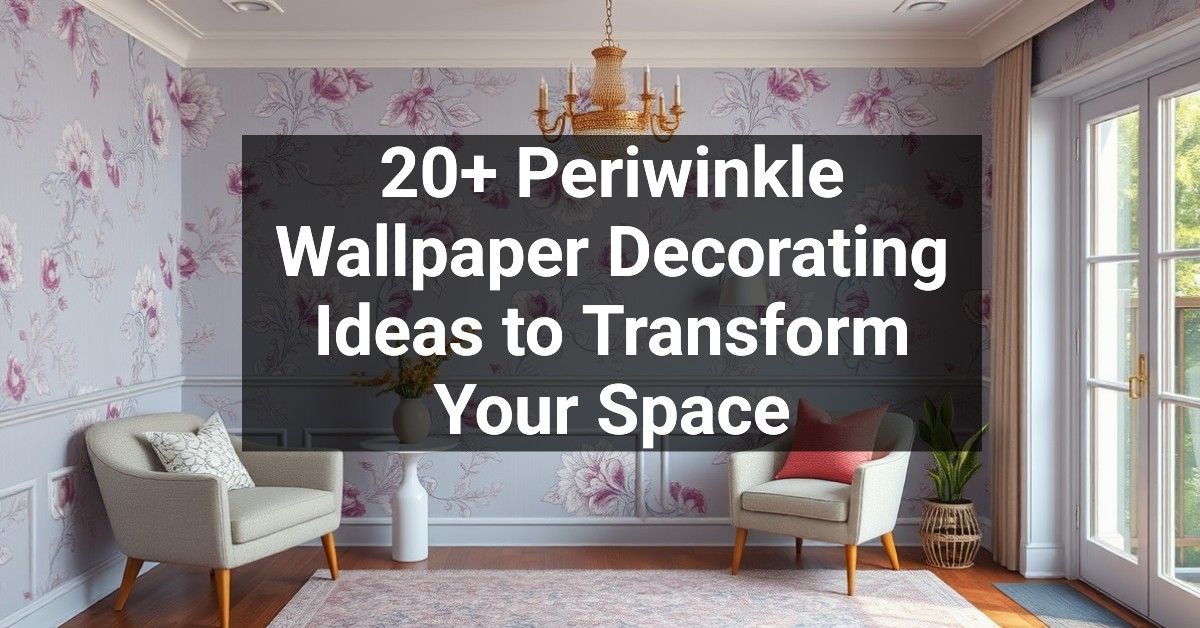 20+ Periwinkle Wallpaper Decorating Ideas to Transform Your Space ...