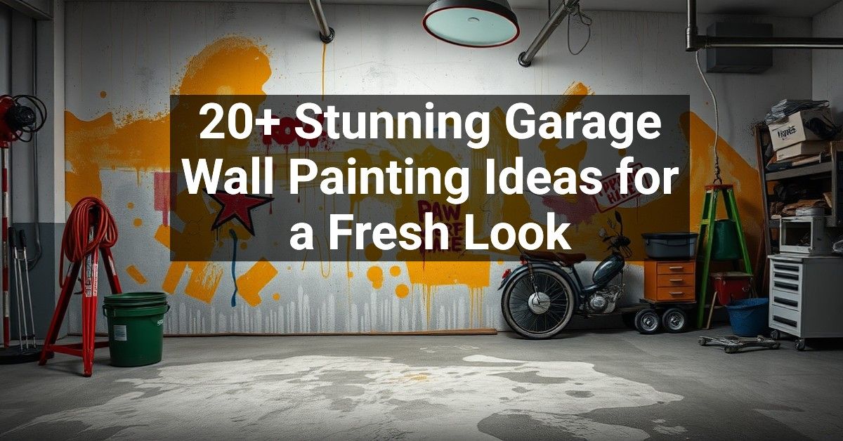 20+ Stunning Garage Wall Painting Ideas for a Fresh Look – Engineers ...