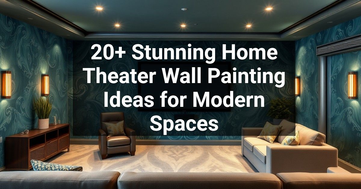 20+ Stunning Home Theater Wall Painting Ideas for Modern Spaces ...