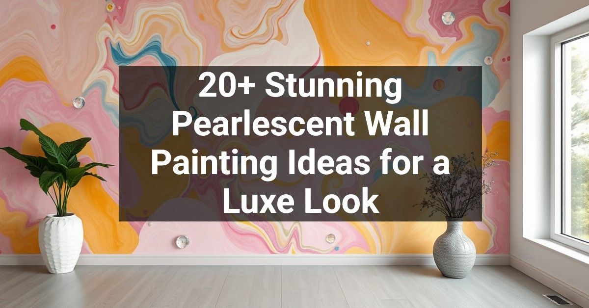 20+ Stunning Pearlescent Wall Painting Ideas for a Luxe Look – Engineers and Architects of America