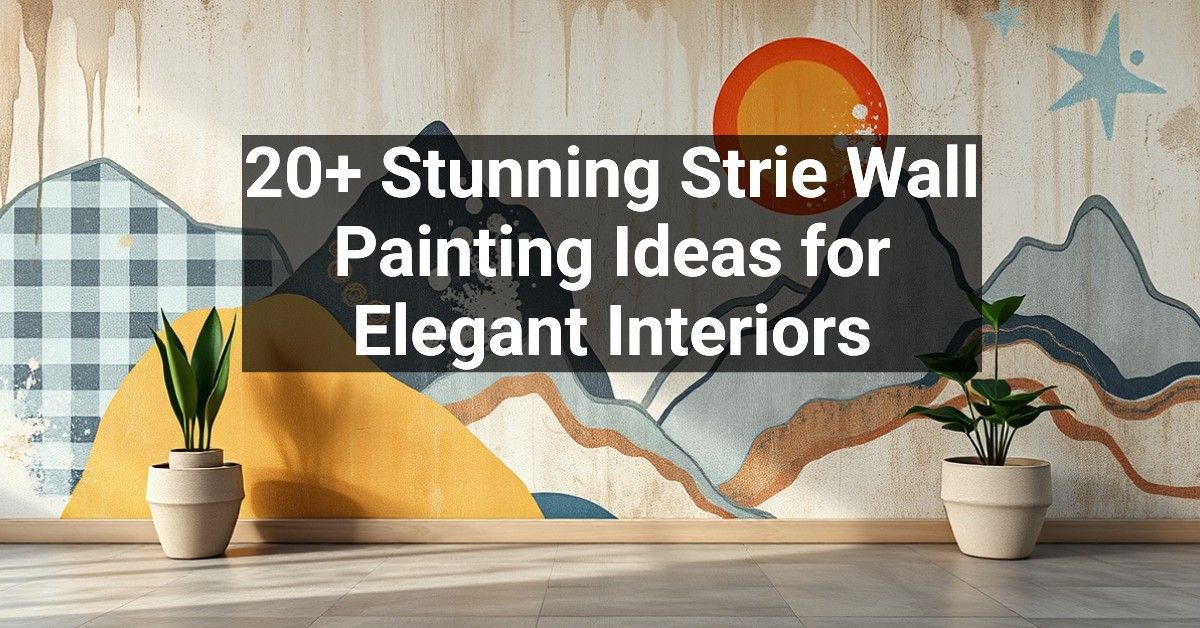 20+ Stunning Strie Wall Painting Ideas for Elegant Interiors ...