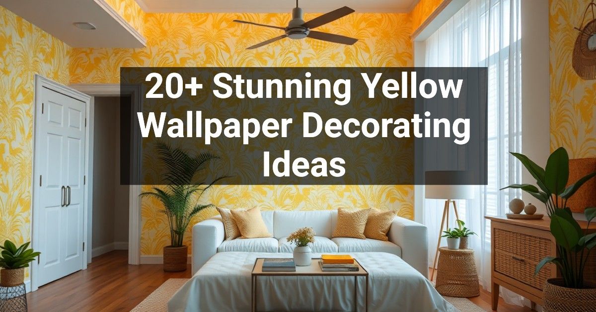 20+ Stunning Yellow Wallpaper Decorating Ideas – Engineers and ...
