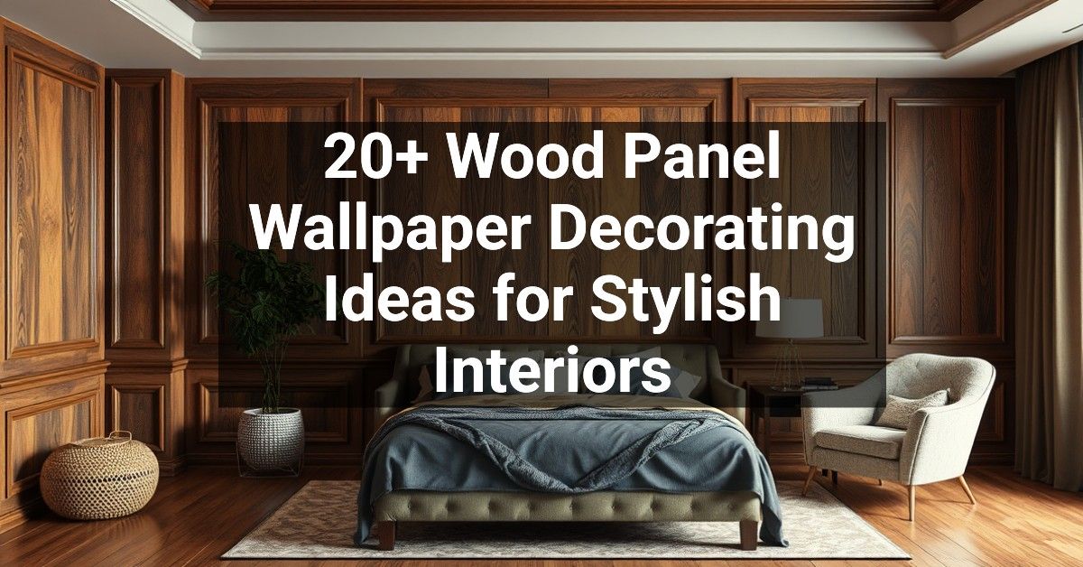 20+ Wood Panel Wallpaper Decorating Ideas for Stylish Interiors ...