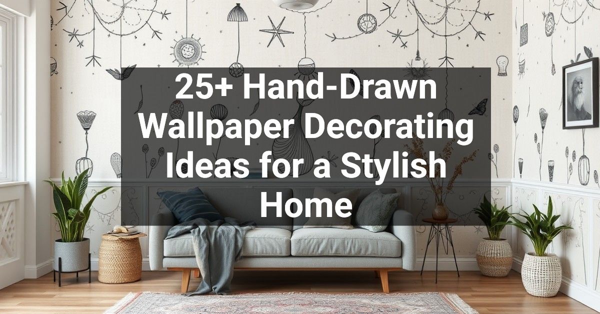 25+ Hand-Drawn Wallpaper Decorating Ideas for a Stylish Home ...