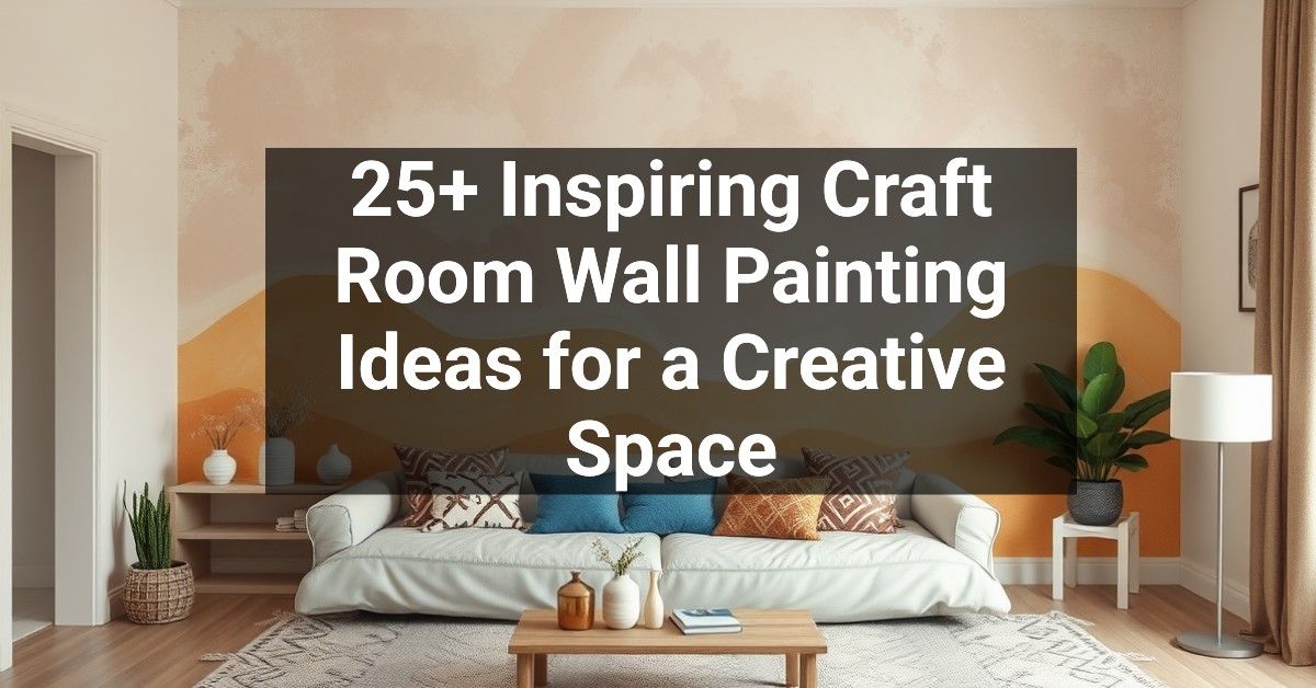 25+ Inspiring Craft Room Wall Painting Ideas for a Creative Space ...