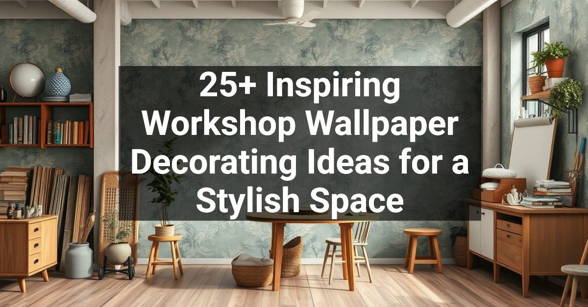 25+ Inspiring Workshop Wallpaper Decorating Ideas for a Stylish Space ...