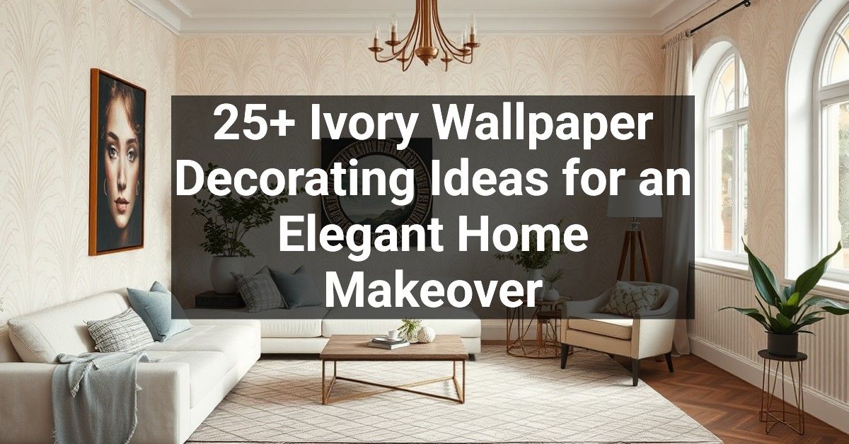 25+ Ivory Wallpaper Decorating Ideas for an Elegant Home Makeover ...