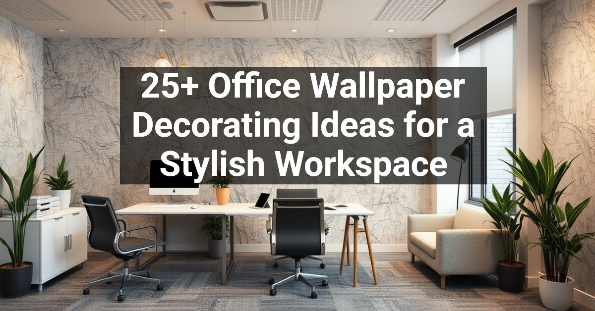 25+ Office Wallpaper Decorating Ideas for a Stylish Workspace ...